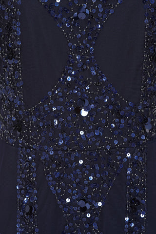 Diane Navy Sequin Maxi Dress – Frock and Frill